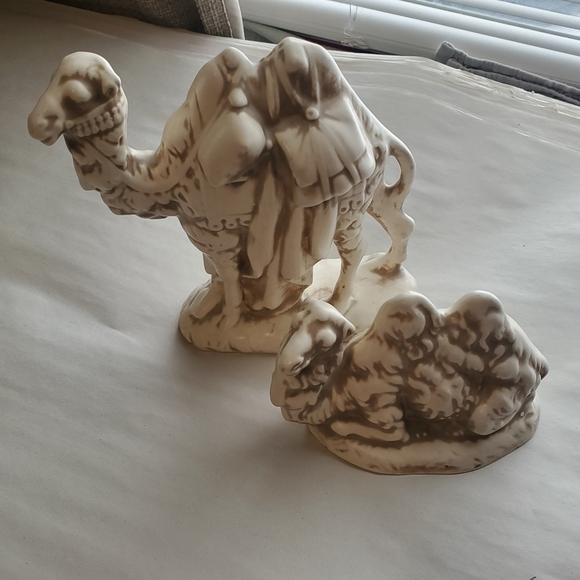 Art | Vintage Ceramic Camel Set Of 2 1973 Figurines | Poshmark